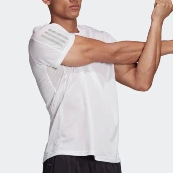 adidas | Shirts | Adidas Running Climacool White Tee Own The Run | Poshmark